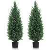 Artificial Cedar Tree 5 FT Artificial Cedar Topiary Trees for Outdoors ...