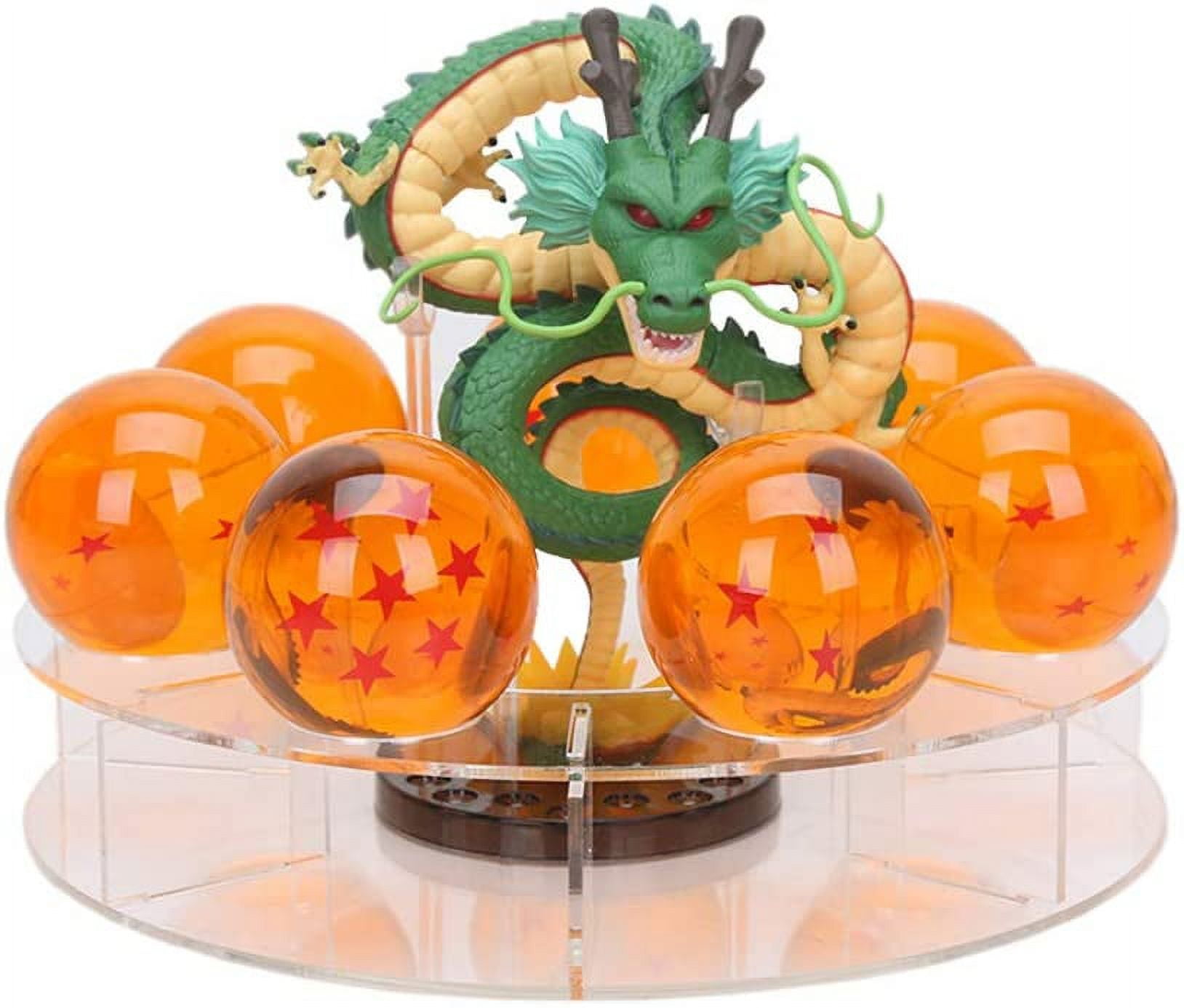 DLD Resin Dragon Doll Figurines Set with Crystal Ball & Shelf, Home ...