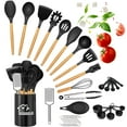DLD 34 Piece Non-Stick Cookware Kit with Spoons & Spatula, Heat ...