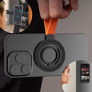 Portable Universal Magnetic Cell Phone Ring Holder, Double-Folding 360 ...