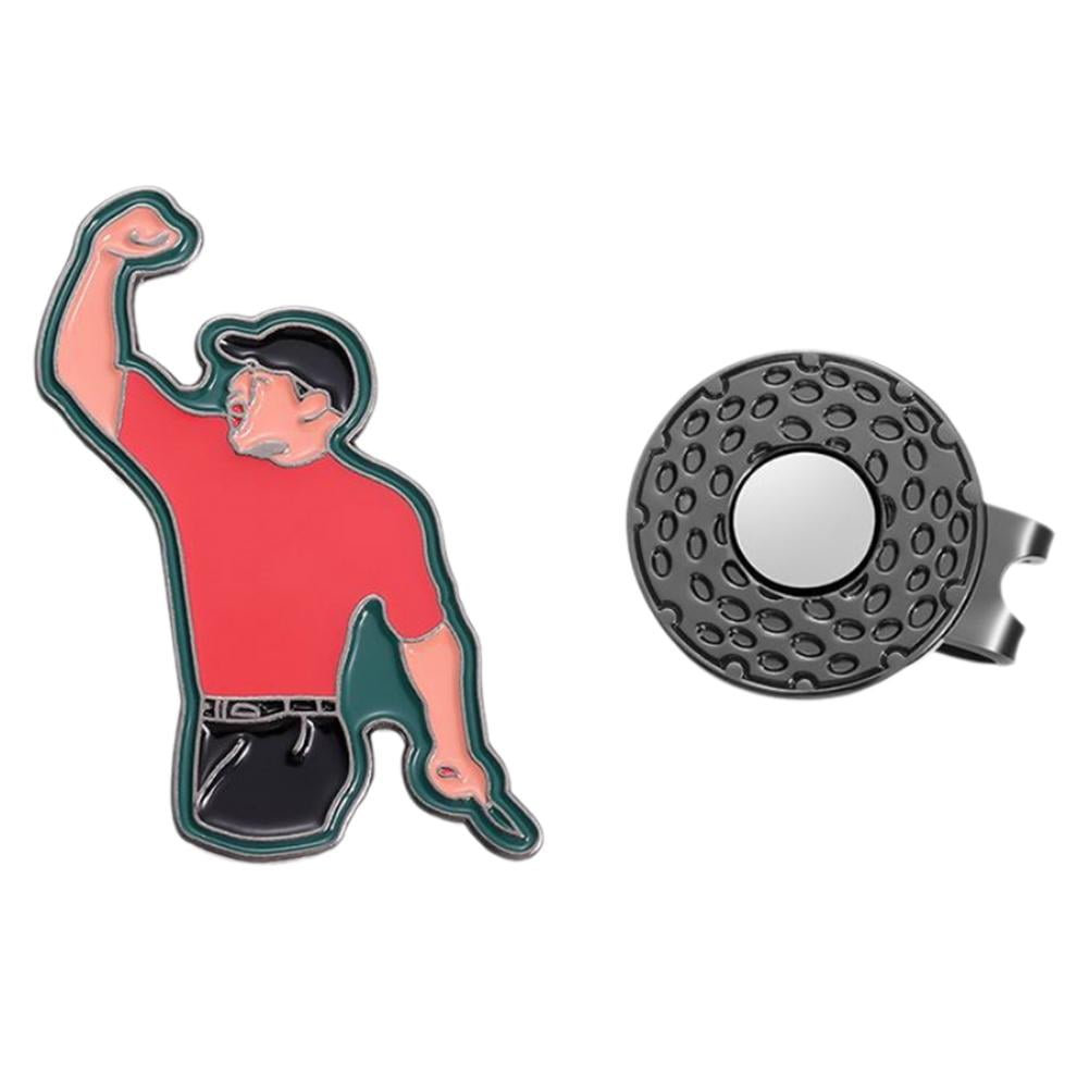 DLHP Mj036 Oumi Niushi Character Series High-End Cap Metal Magnetic Ball Position Mark Golf Clip ...
