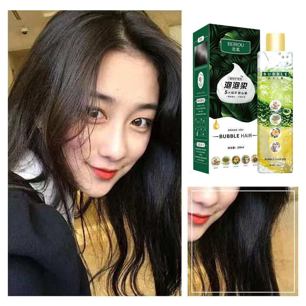 DLHP Natural Black 200ml《Dyeing Tool Kit》Foam Foam Dyeing Plaster ...