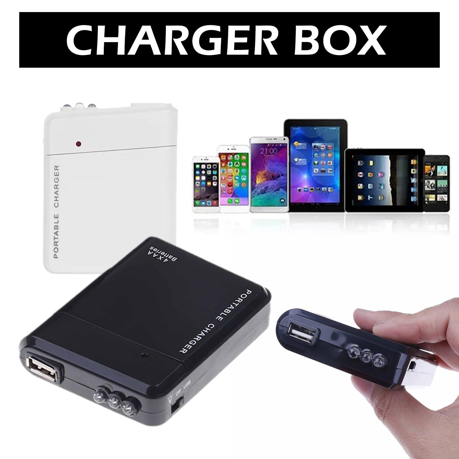 DLHP Phone Charger Emergency Universal Emergency USB 4 AA Power Battery ...
