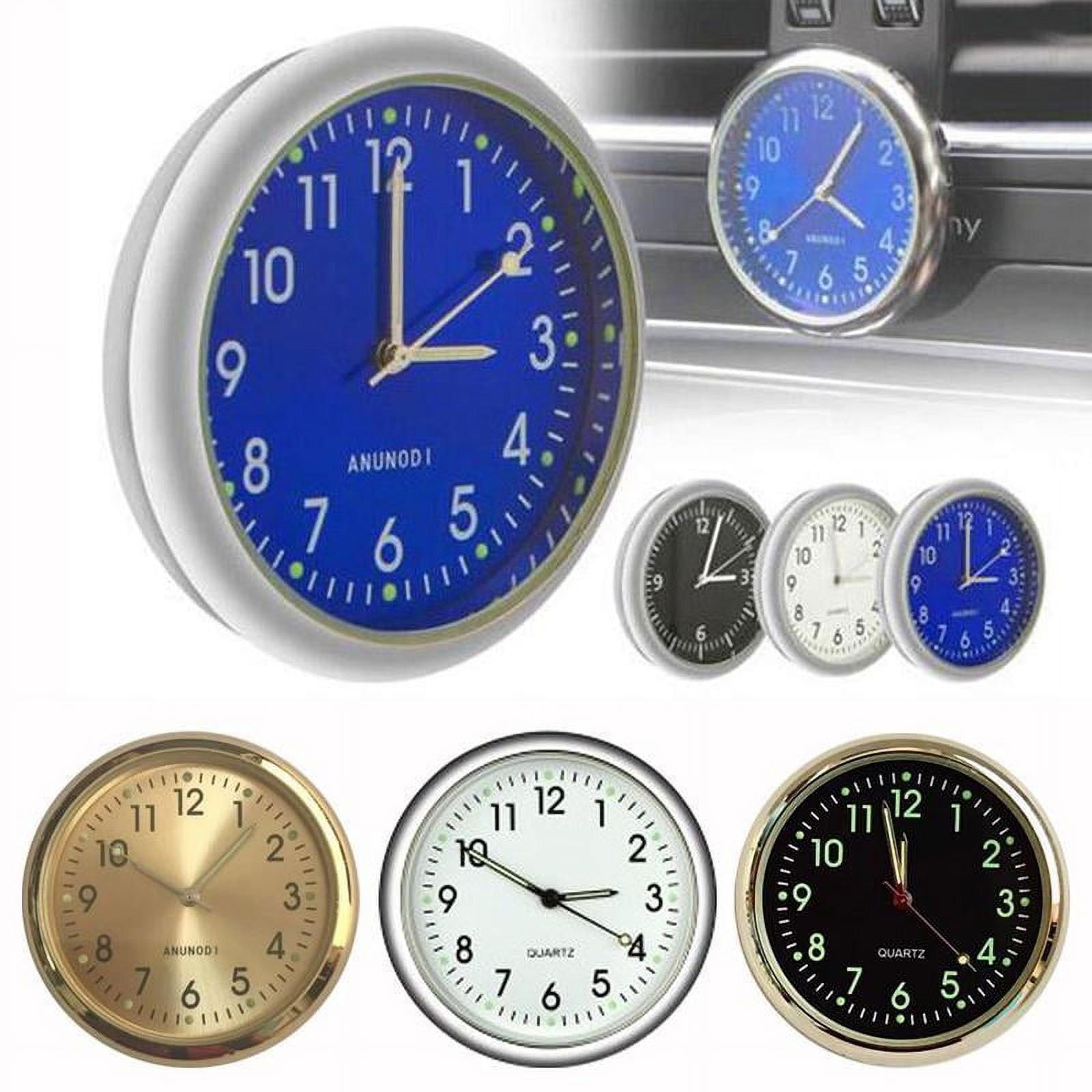 DLHP Pocket Small Mini Luminous Quartz Analog Watch StickOn Clock For ...