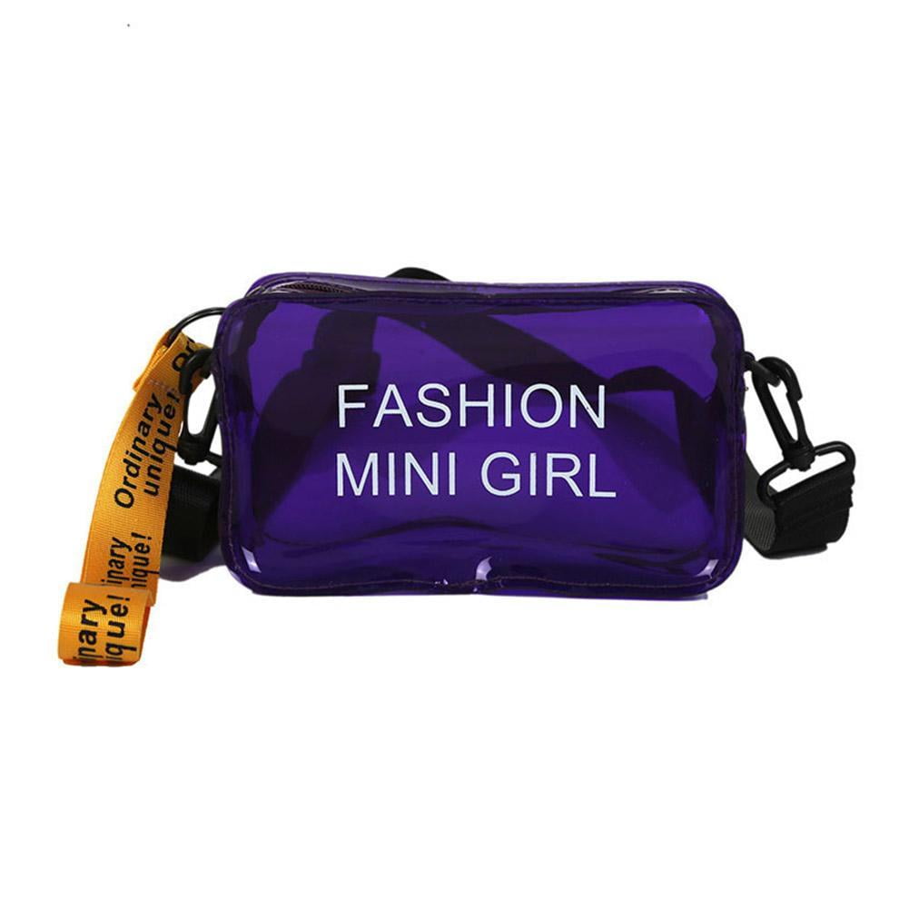 DLHP Purple Transparent Waterproof Material Quality Shoulder Bag ...
