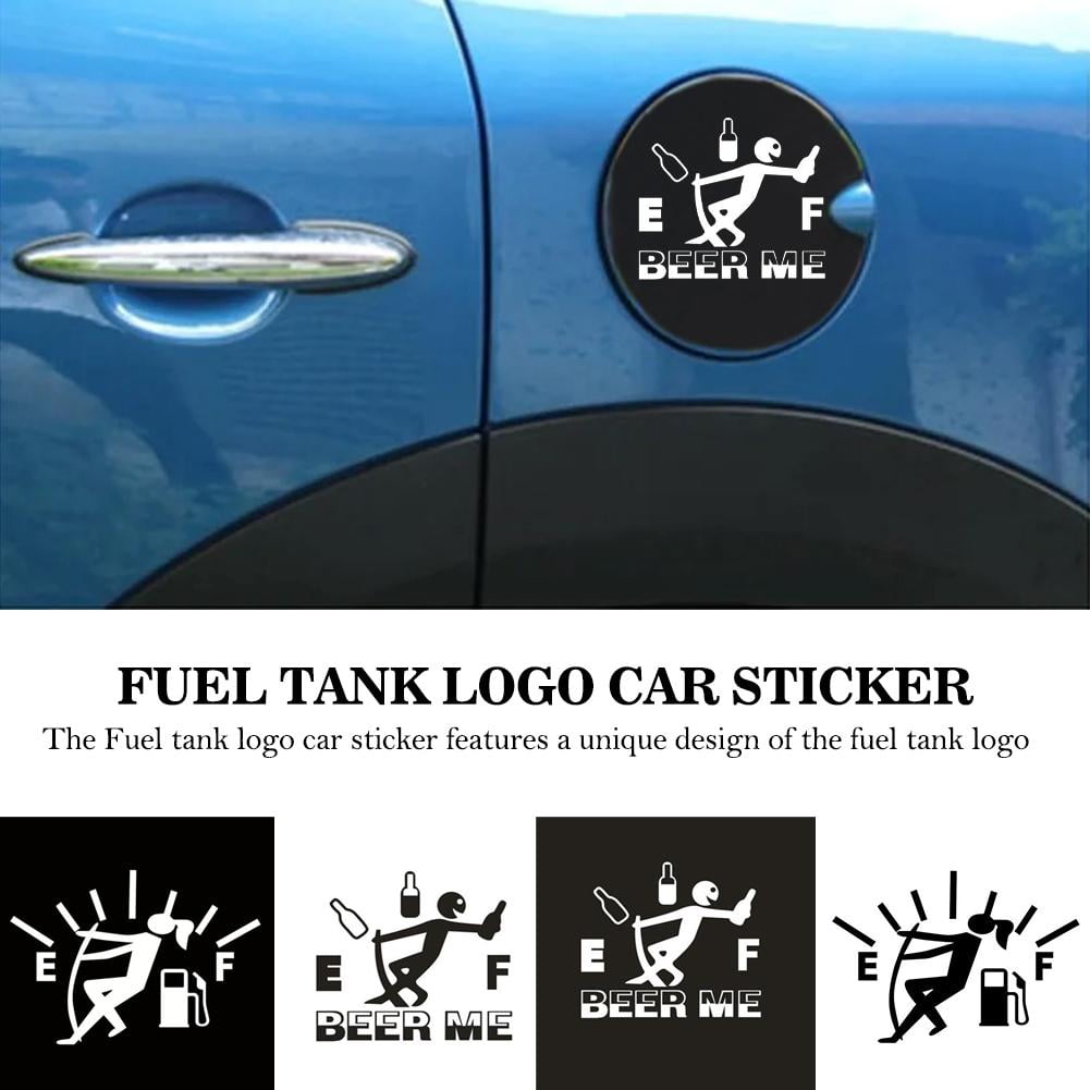 DLHP Tank Empty Fuel Gage Empty Funny Car Sticker Window Bumper Tank ...