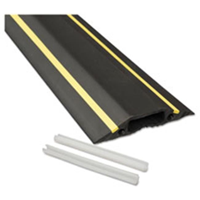 DLN Medium-Duty Linkable Floor Cord Cable Cover, Black with Yellow ...