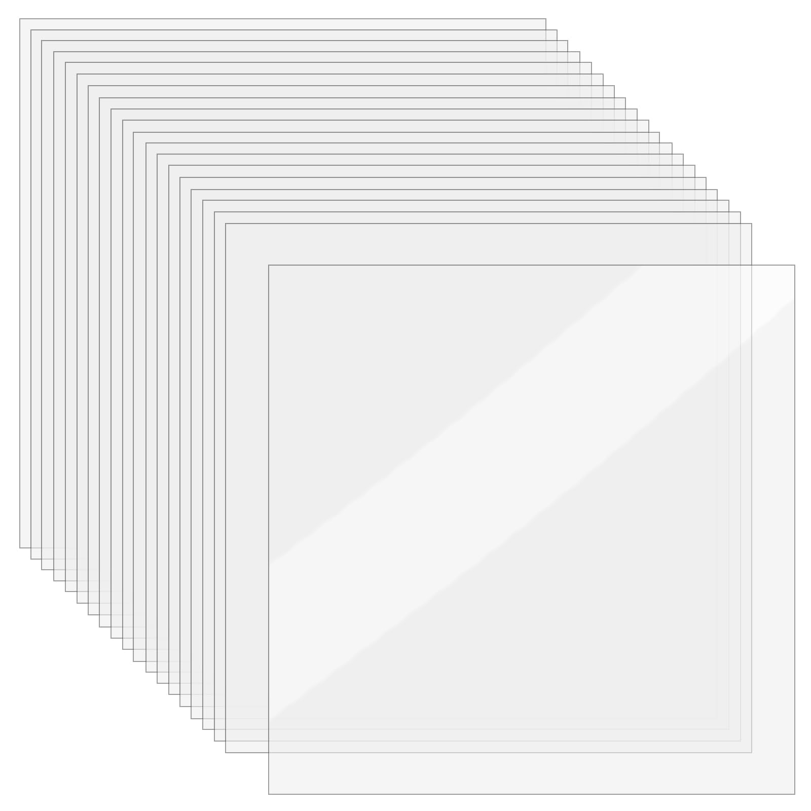 DLOnline 20 Pcs 7.5 TSF6 mil Stencil Paper, in Mylar Sheets, PET ...