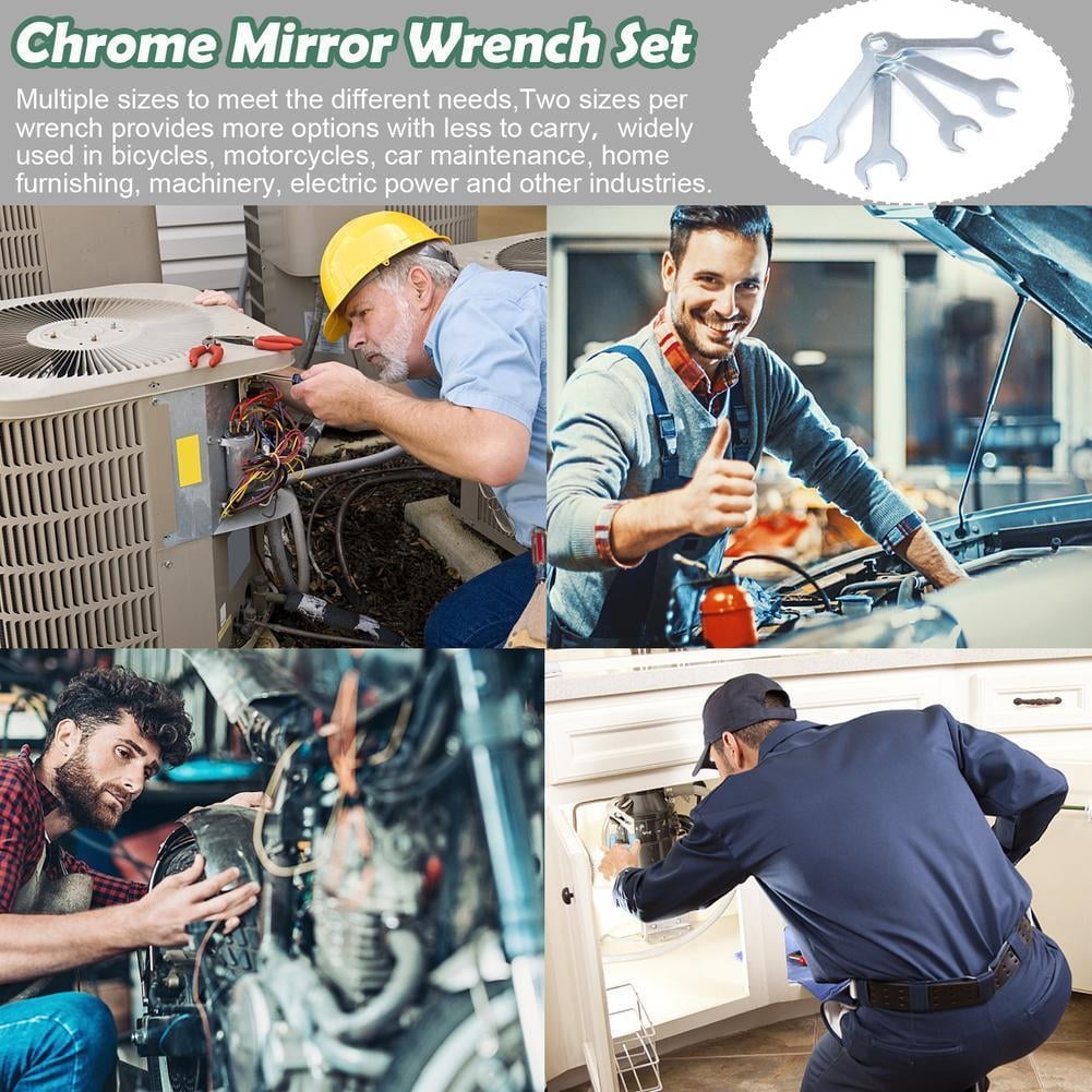 DLQT 13 15mm Jiuling Open End Wrench 5.5-24mm Single Head Double Head ...