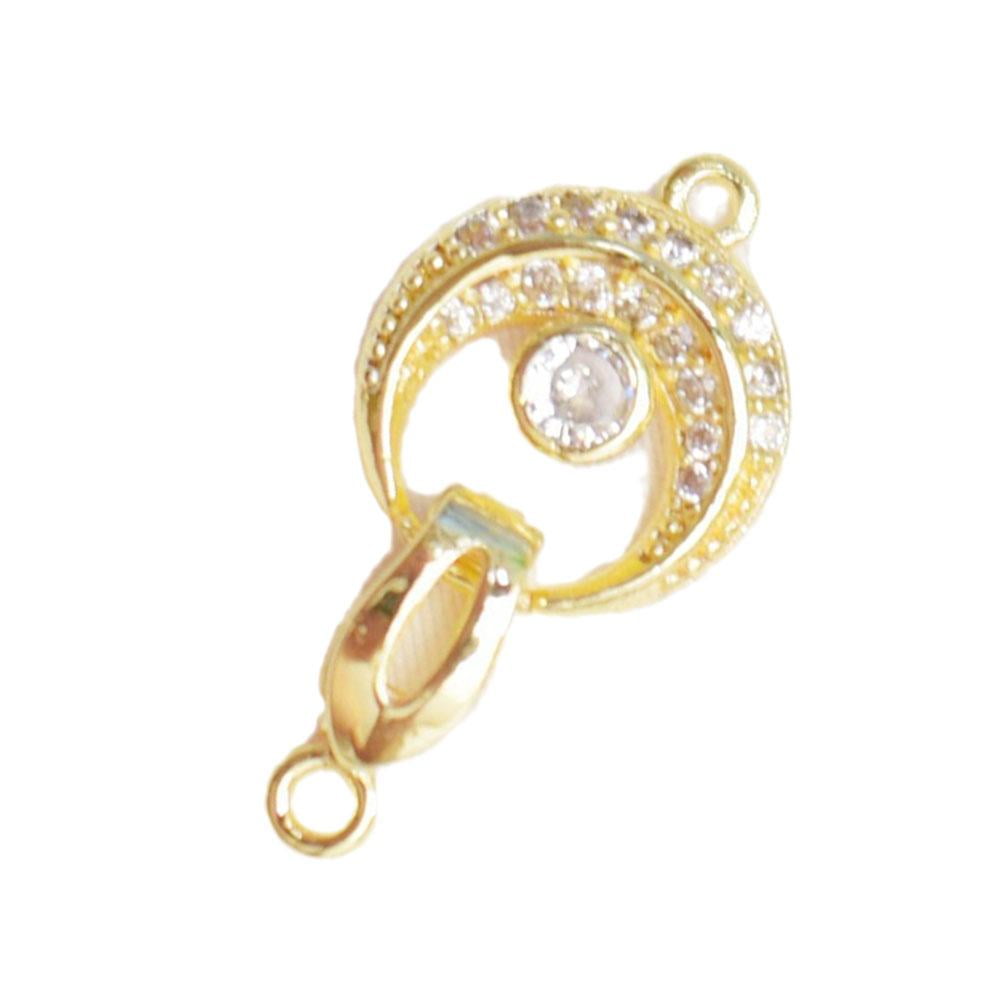 DLQT 18k Gold No. 3 Buckle Diy Homemade Handmade Beaded Bracelet Necklace Link Ending Buckle ...