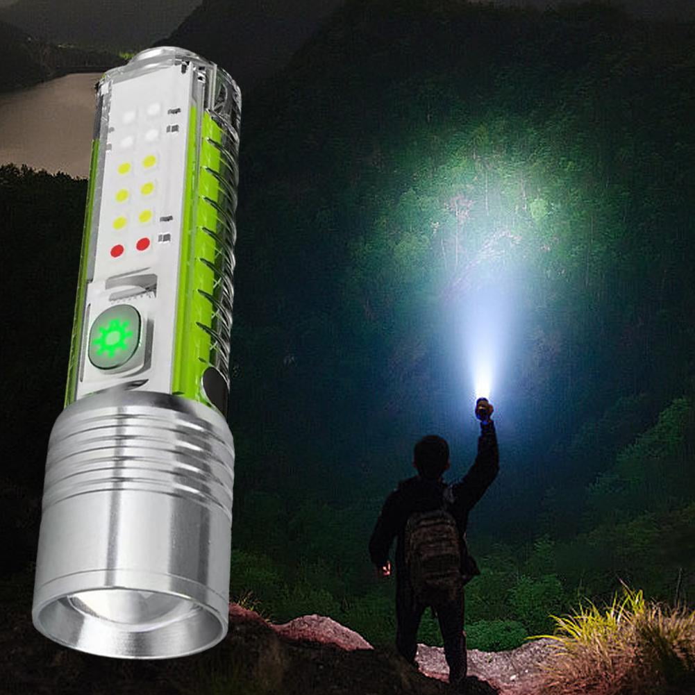 DLQT 520a Low-Profile Flashlight Type-C Rechargeable Multi-Function Red ...