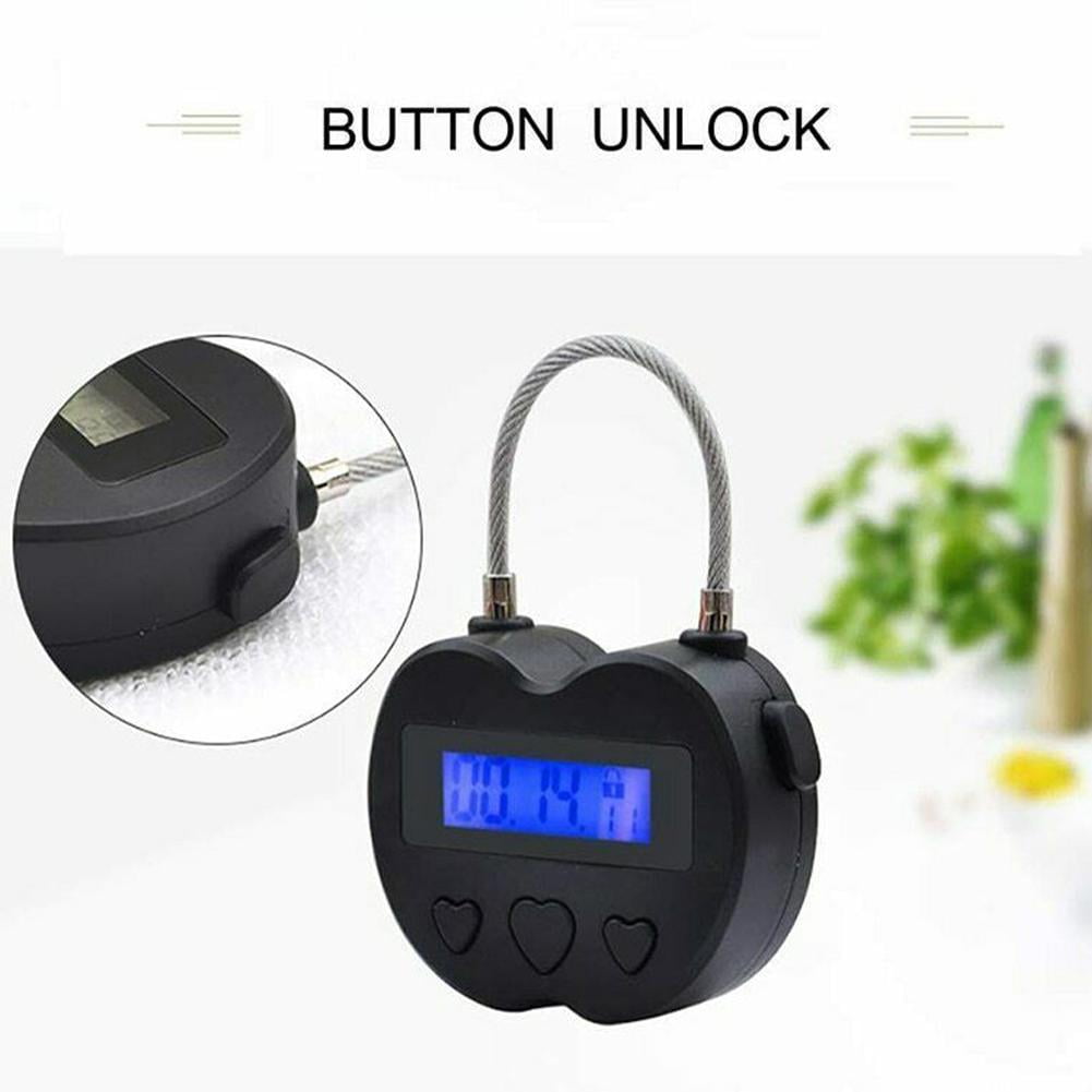 DLQT Black Smart Electronic Lock Countdown Lock - Walmart.com