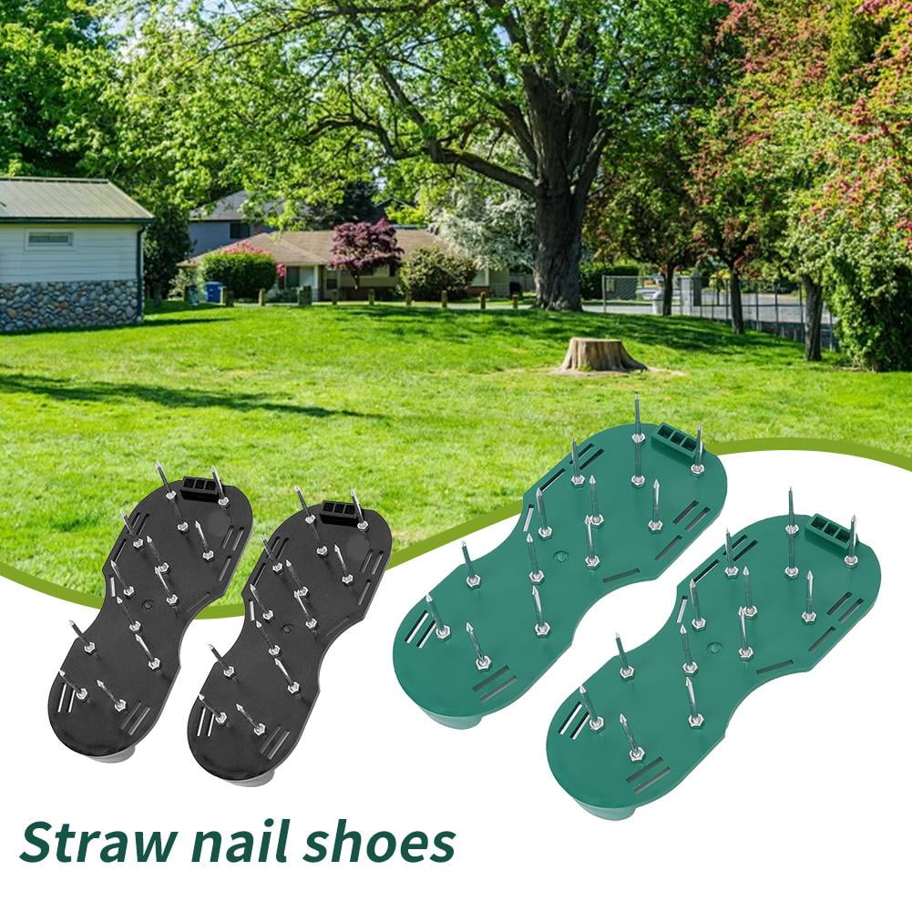 DLQT Black Spikes Spike Length 4.2cm Garden Loosening Shoes Grass ...