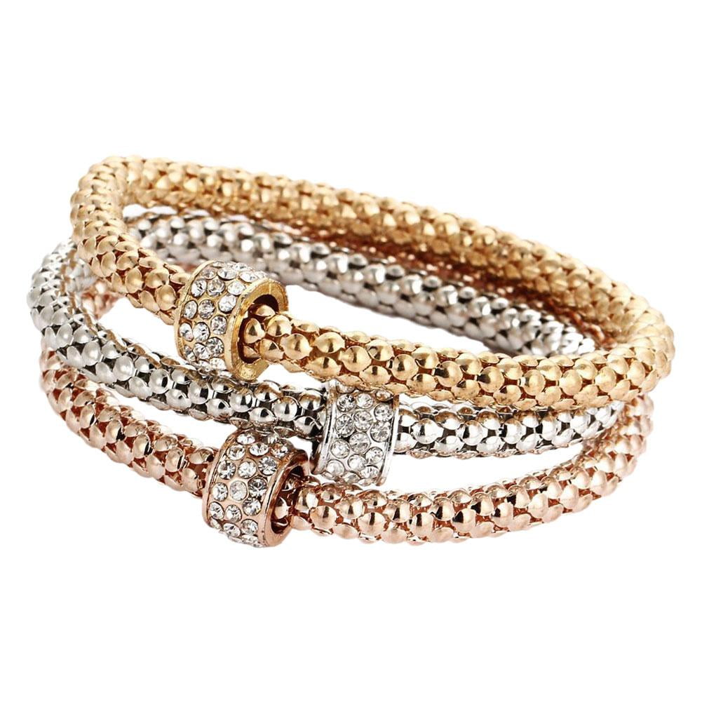 DLQT Circle Gcr02-02 Alloy Three-Color Set Elastic Popcorn Corn Chain ...