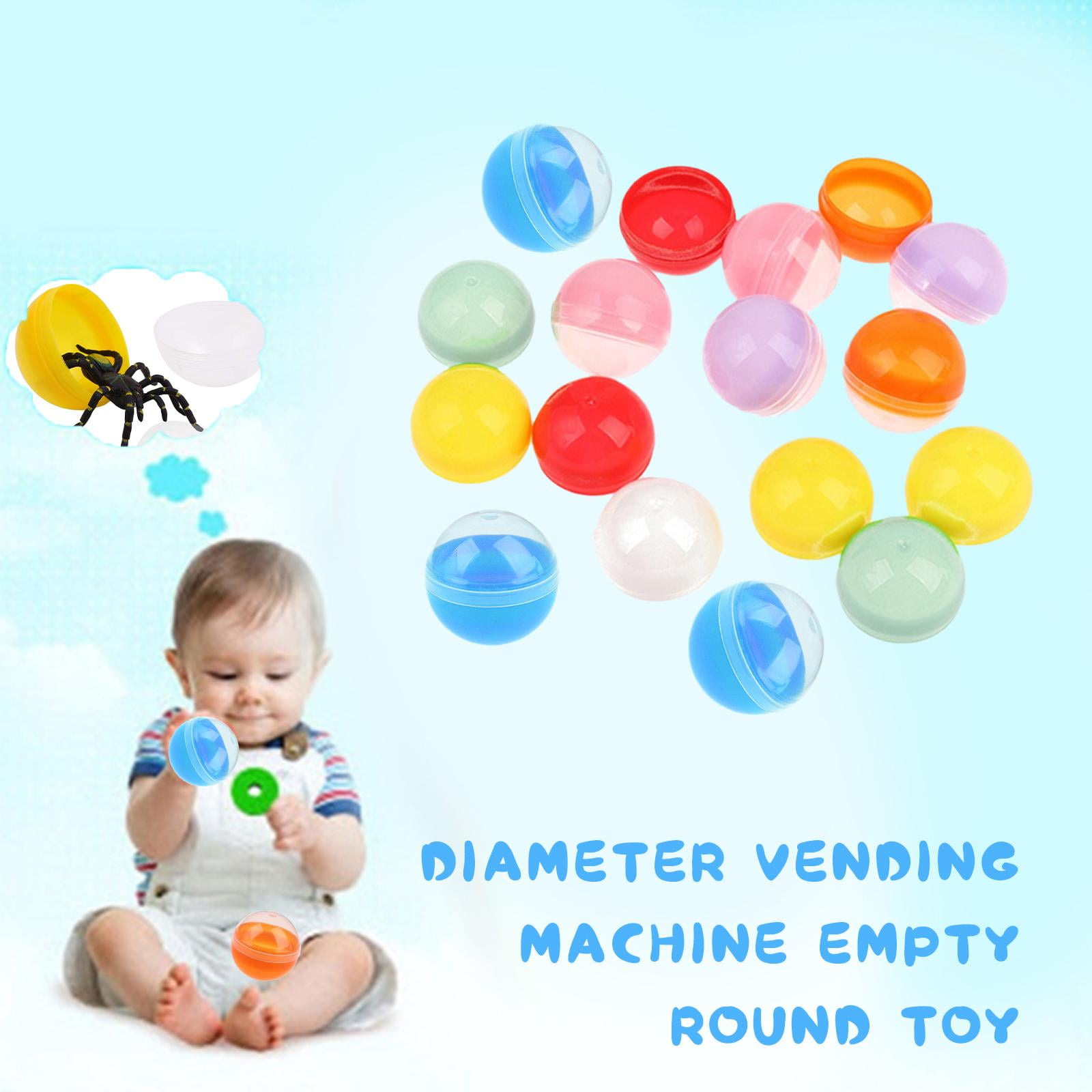 DLQT Colored Translucent 28mm Plastic Gashapon Toys Transparent ...