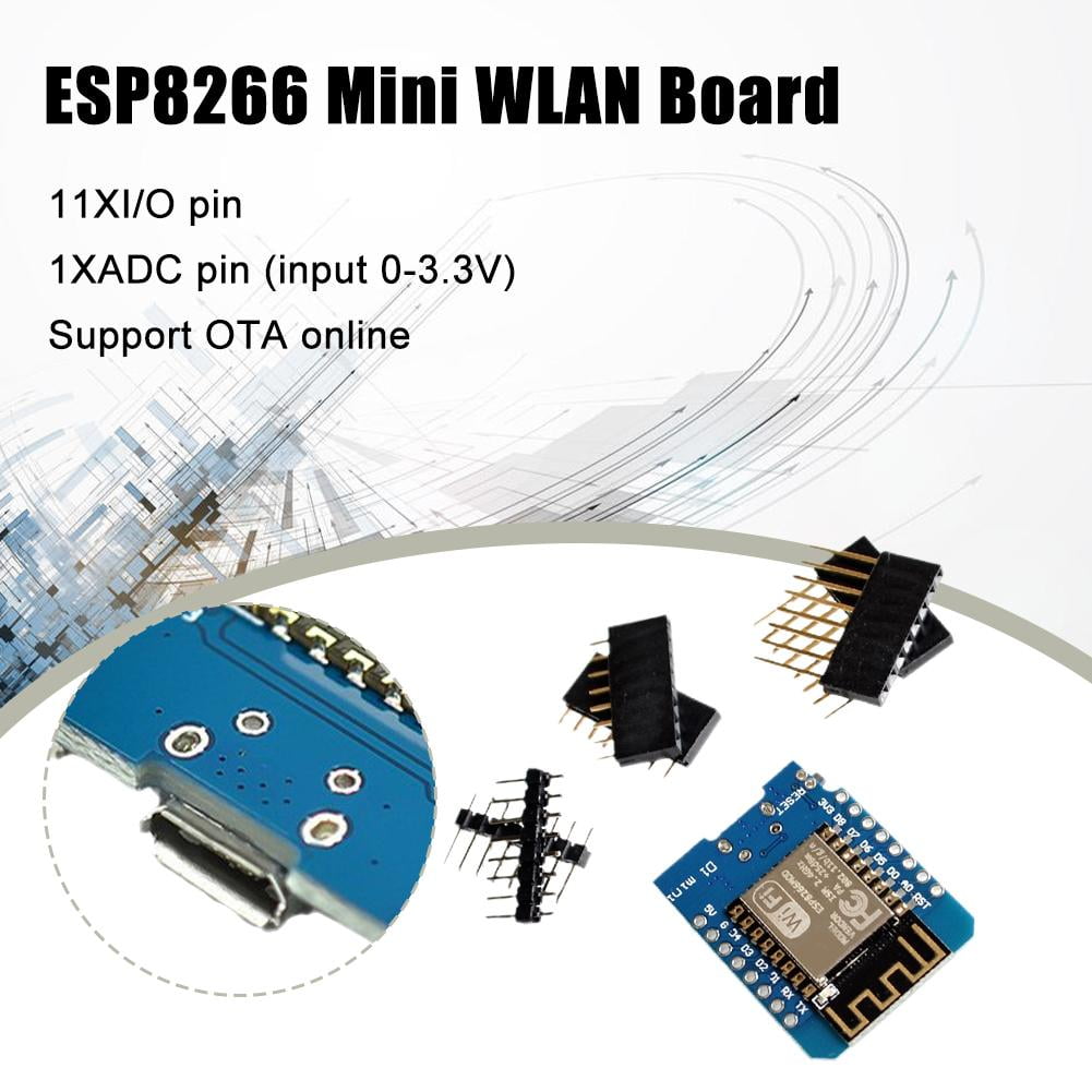 DLQT D1 Mini Mini Nodemcu Lua Wifi Based On Esp-12f Esp8266 Development Board - Walmart.com