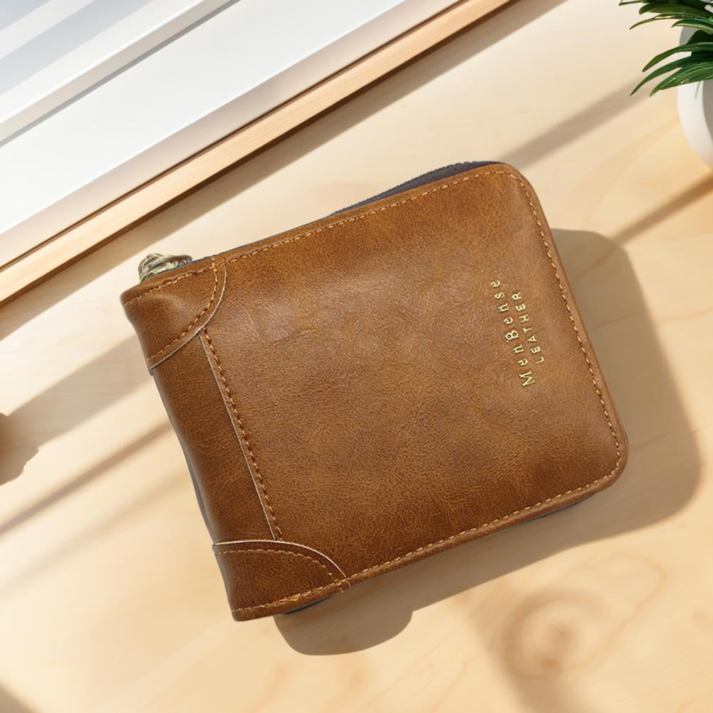DLQT D5505 Light Brown Menbense New Men'S Short Wallet Casual Fashion ...