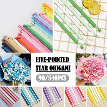 Thogive Solid Color Origami Paper Toys Stars 100 PCS Colorful Lucky ...