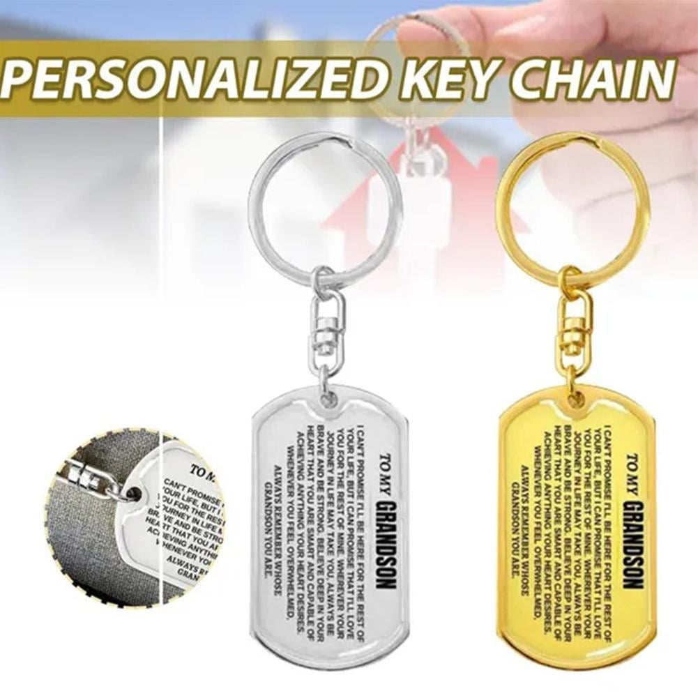 DLQT Grandson Keepsake For Grandson Keychain Grandson Gift - Walmart.com