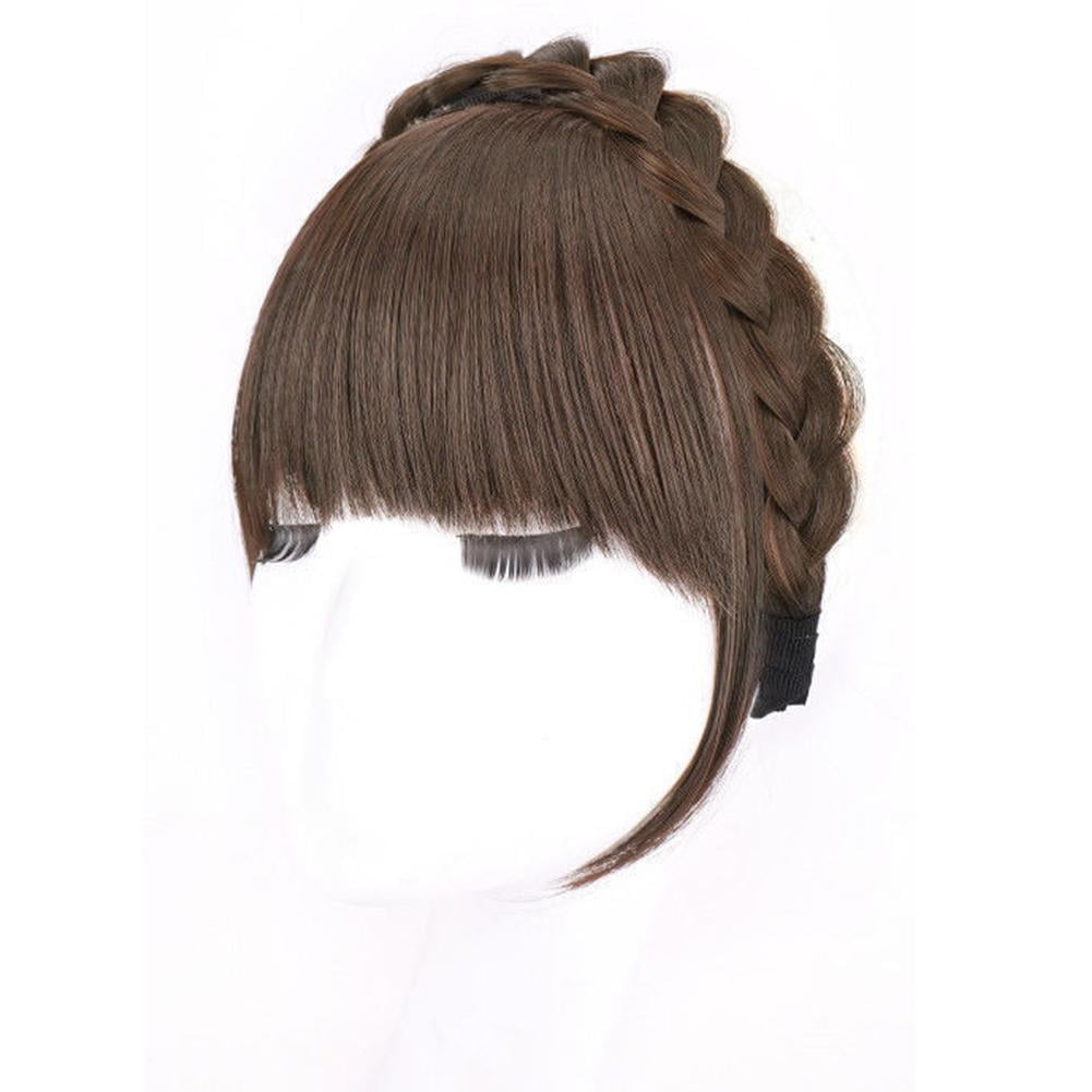 DLQT (High Temperature Silk) Light Brown Wig With Sideburns For Women ...