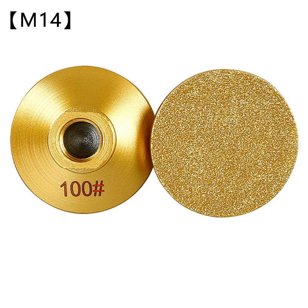 DLQT (M14 Hole) Fine Sand 100# Brazing Flat Grinding Head Stone Marble ...
