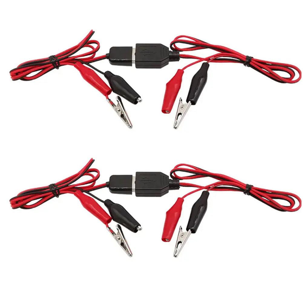 DLQT Male And Female To Alligator Clip Cable Usb Female Male To ...
