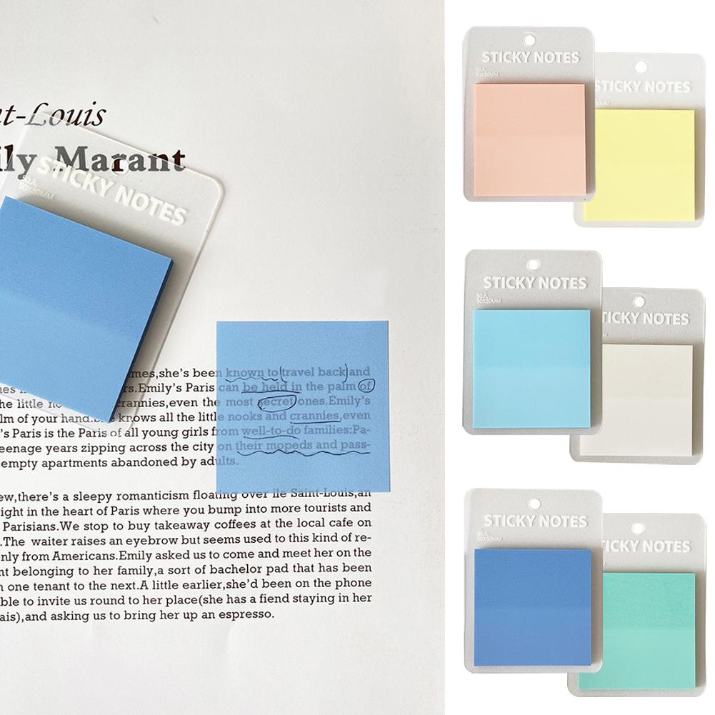 DLQT Pink Peach-Translucent Sticky Note Japanese Color Translucent ...