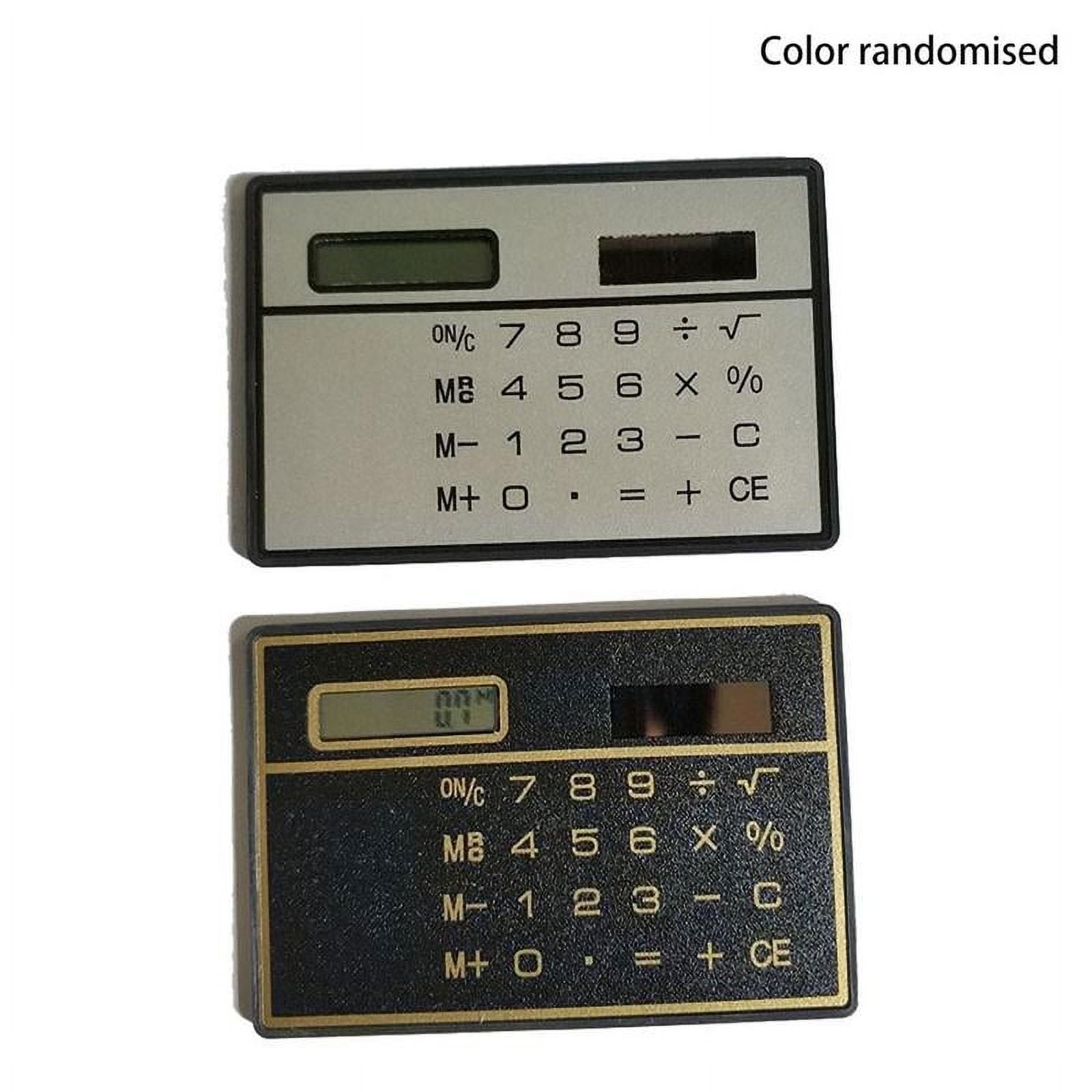DLQT Solar Calculator Card Counter Ultra-Thin Calculator Cute Solar ...