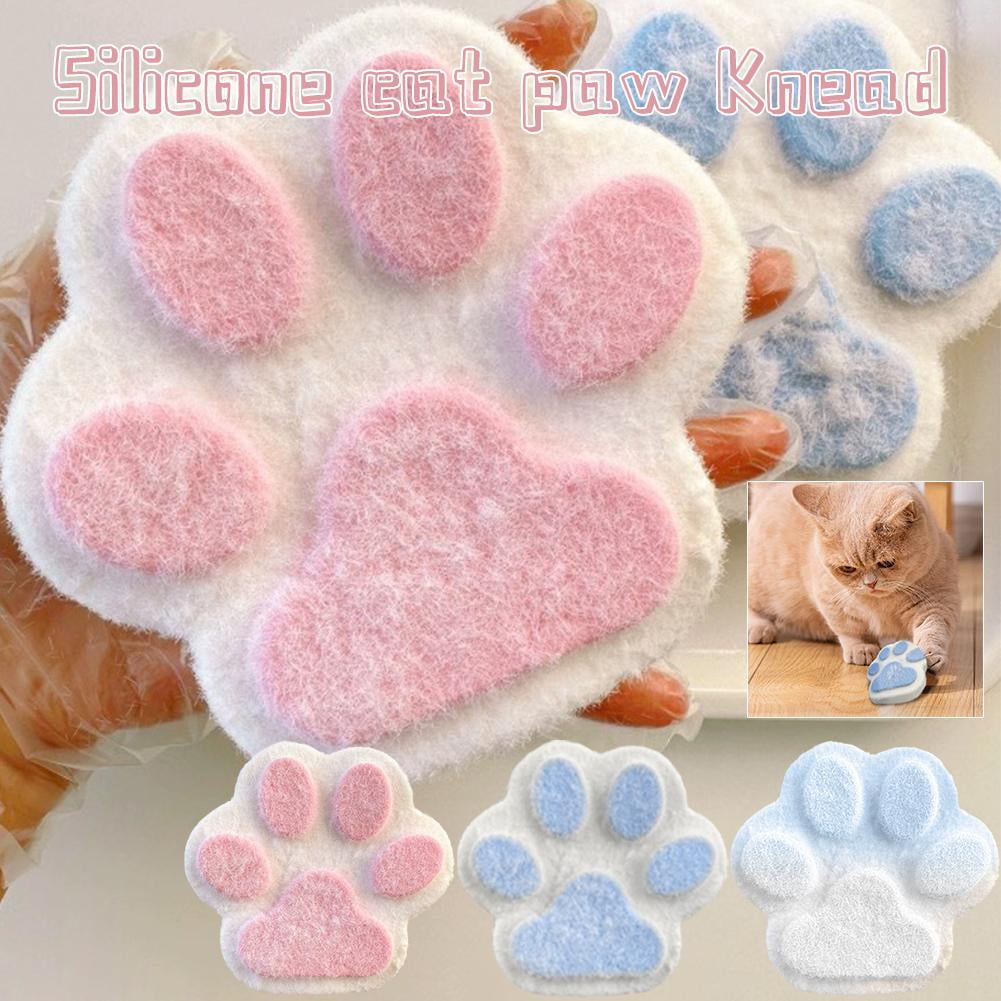 DLQT Super Big Cat Claw (Blue And White) Super Large Flocking/Coconut ...