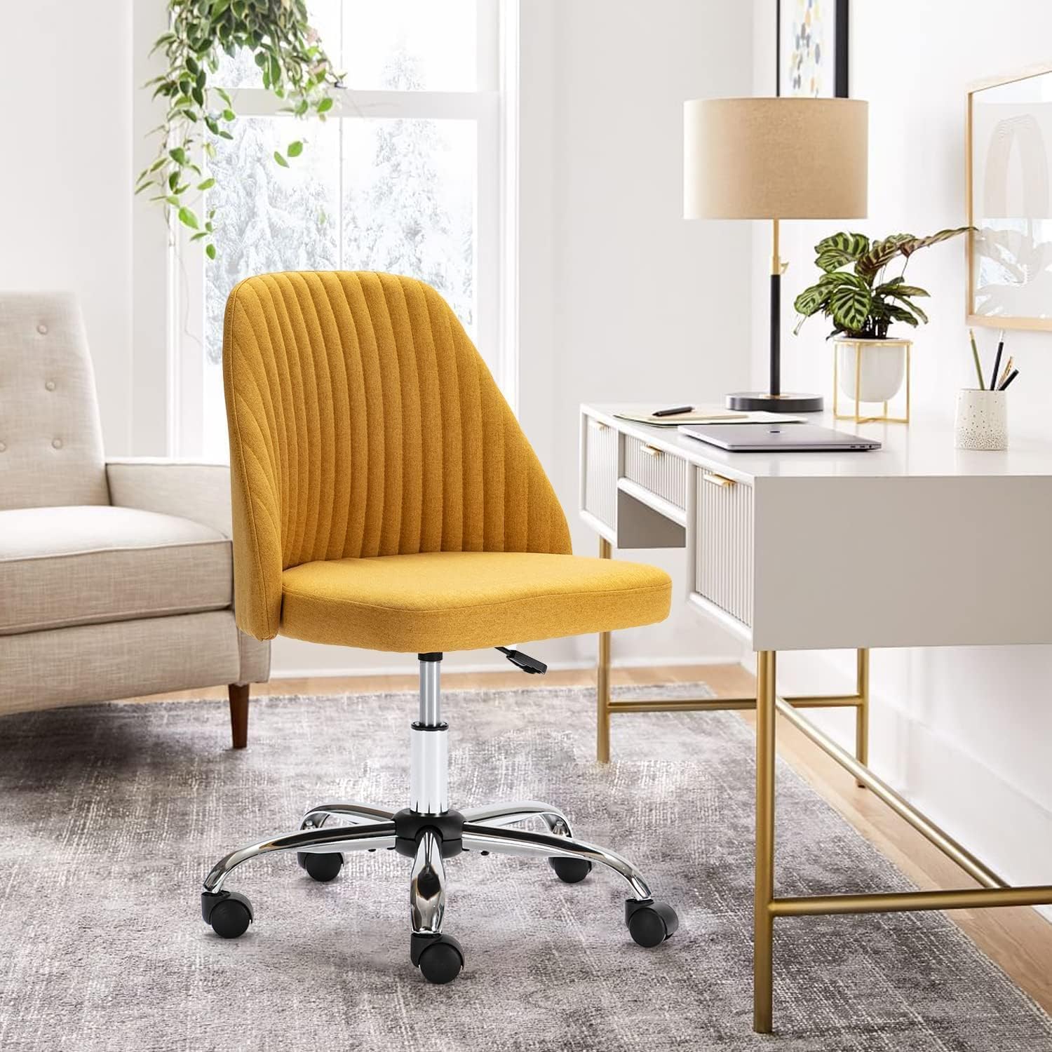 DLQZ Home Office Desk Chair, Computer Seat Height Adjustable, Swivel ...