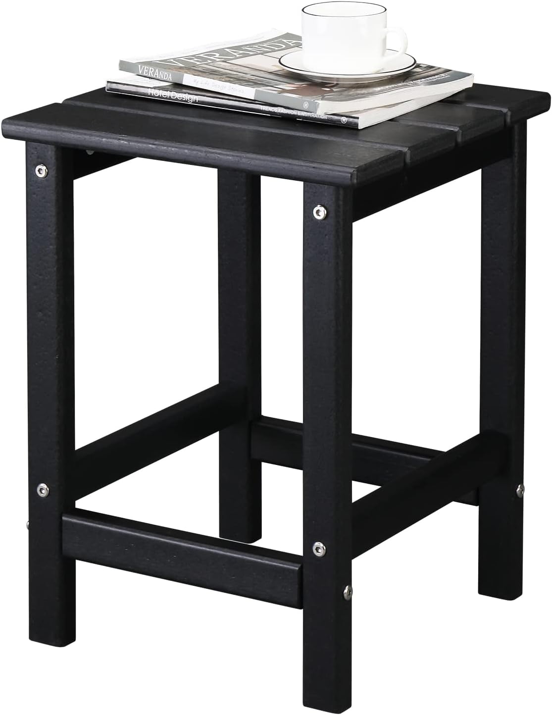 DLQZ Outdoor Side Table, Patio End Table for Adirondack Chair, Weather ...