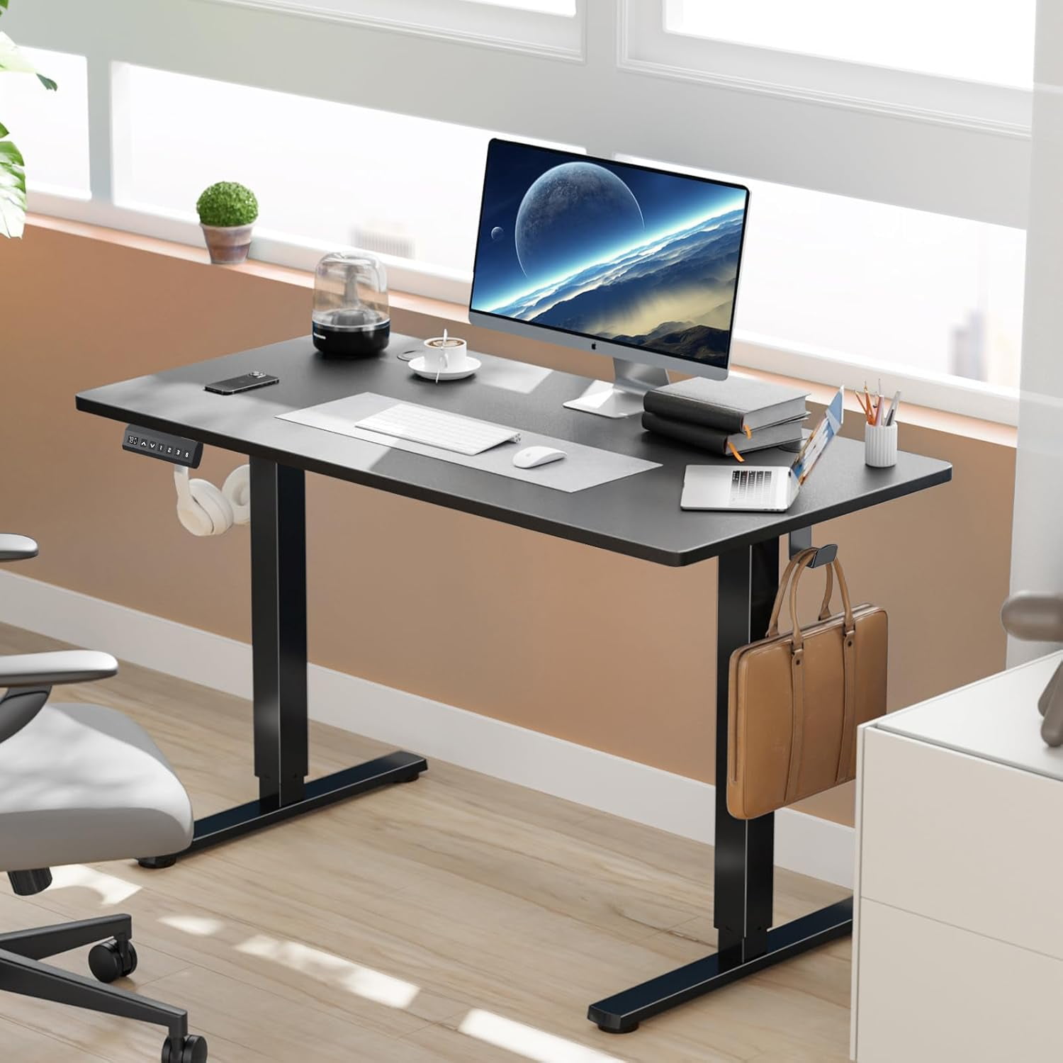 DLQZ Standing Computer Desk, Office Table Adjustable Height, Lift ...