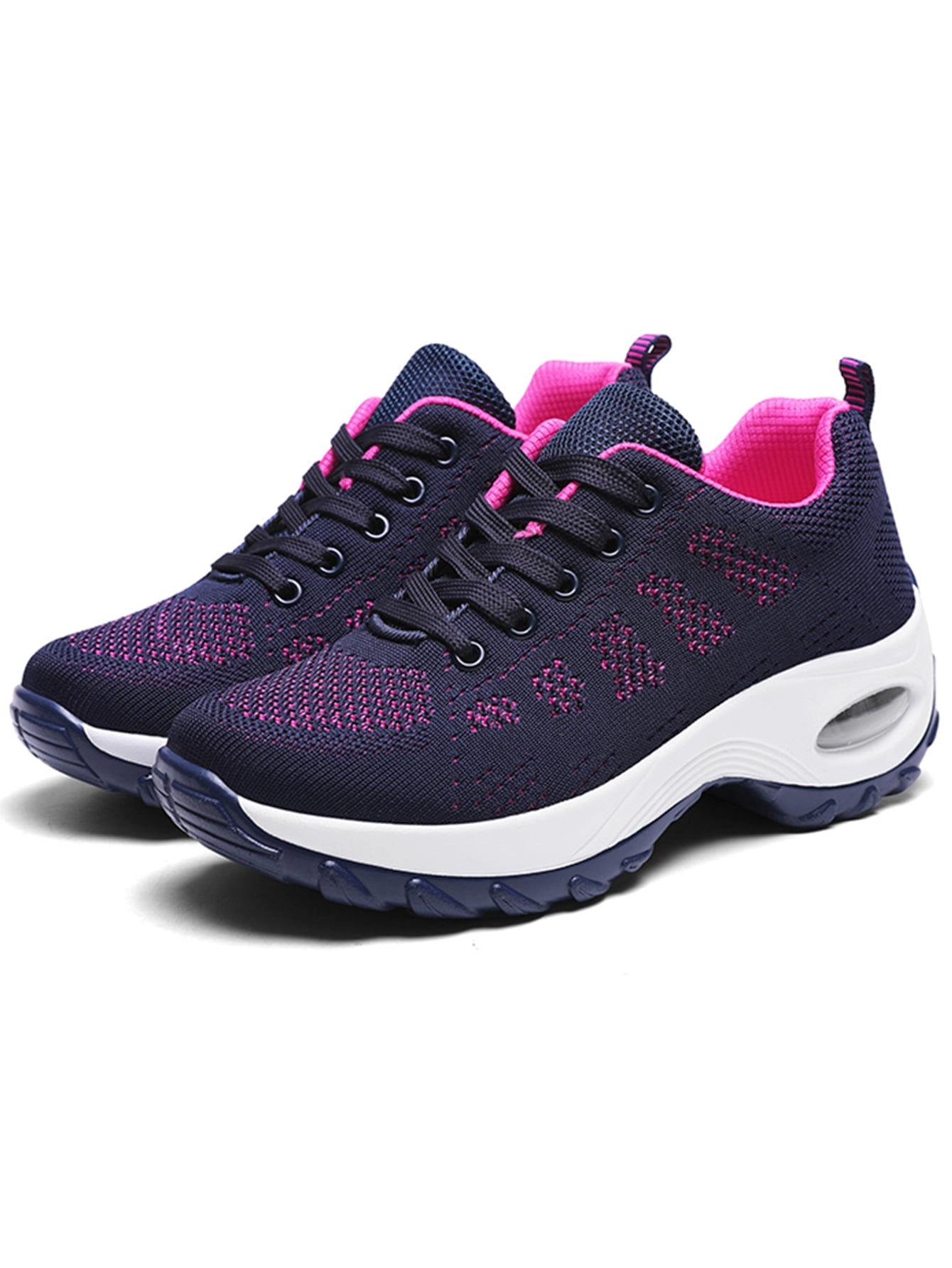 DLWKIPV Air Cushion Sneakers, Lightweight Breathable Mesh Walking Shoes ...