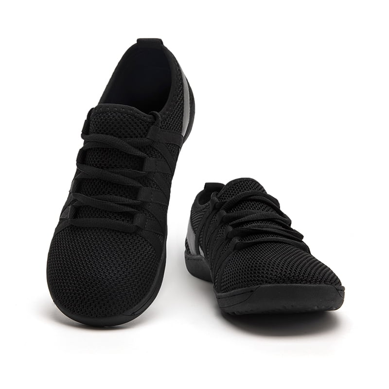DLWKIPV Breathable Knit Sneakers for Women - Lightweight Lace-Up ...