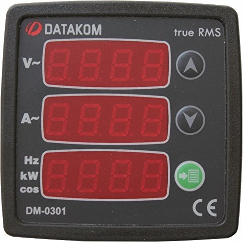 DM-0301 Single-Phase Digital Multimeter Panel, 170-275V Power Supply ...