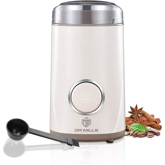 DM-7441W Coffee Grinder Electric, Bean and Dried Spice Grinder, One ...