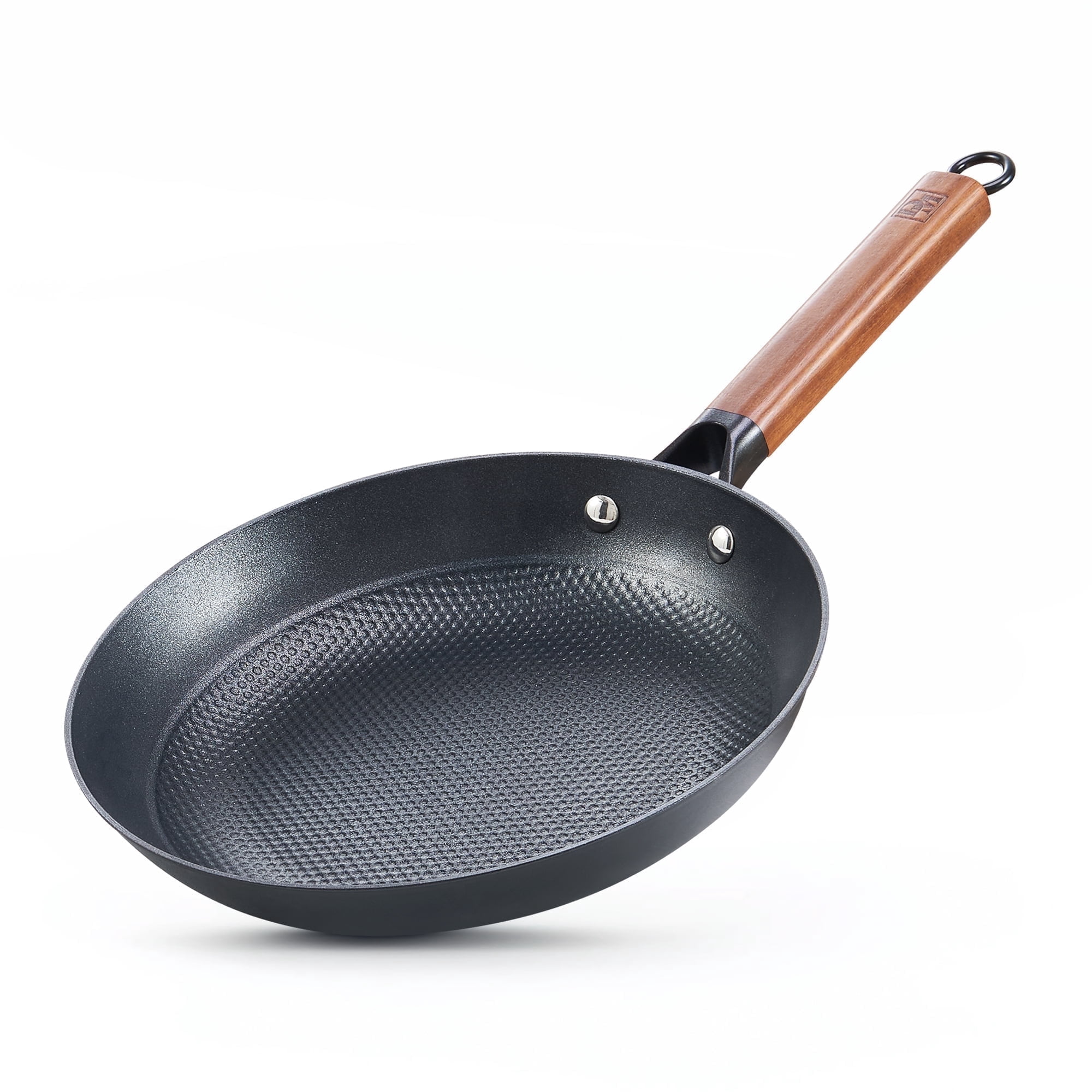 D&M Cast Iron Skillet, 10 Inch Nonstick Frying Pan with Detachable ...