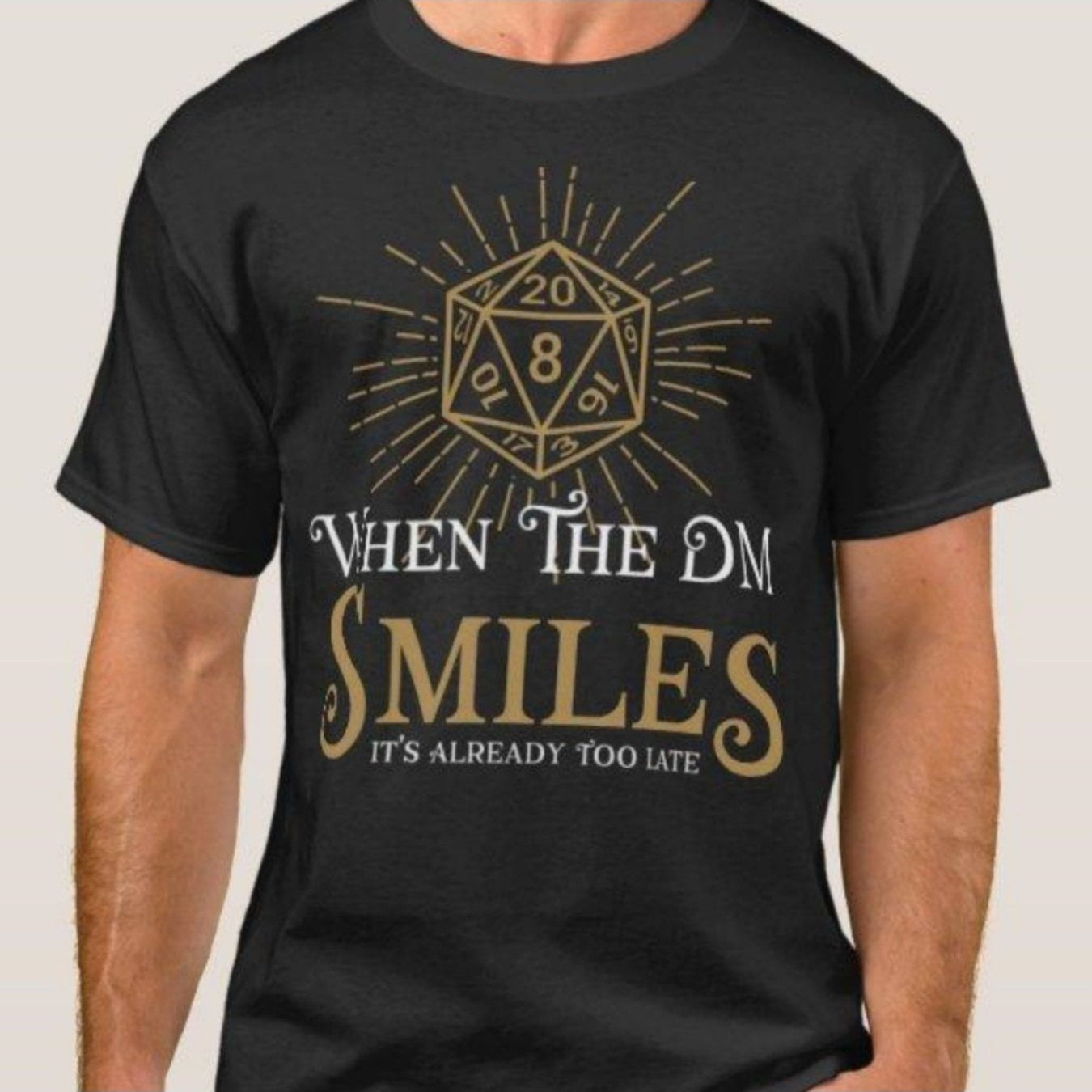 DM DnD D & D Dungeon Master Board games golftote fun T-Shirt funny Men ...