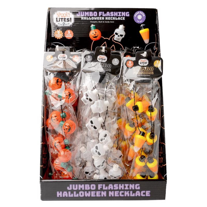 Losta Light Jumbo Flashing Halloween Necklace [H-JMBO2] - Walmart.com