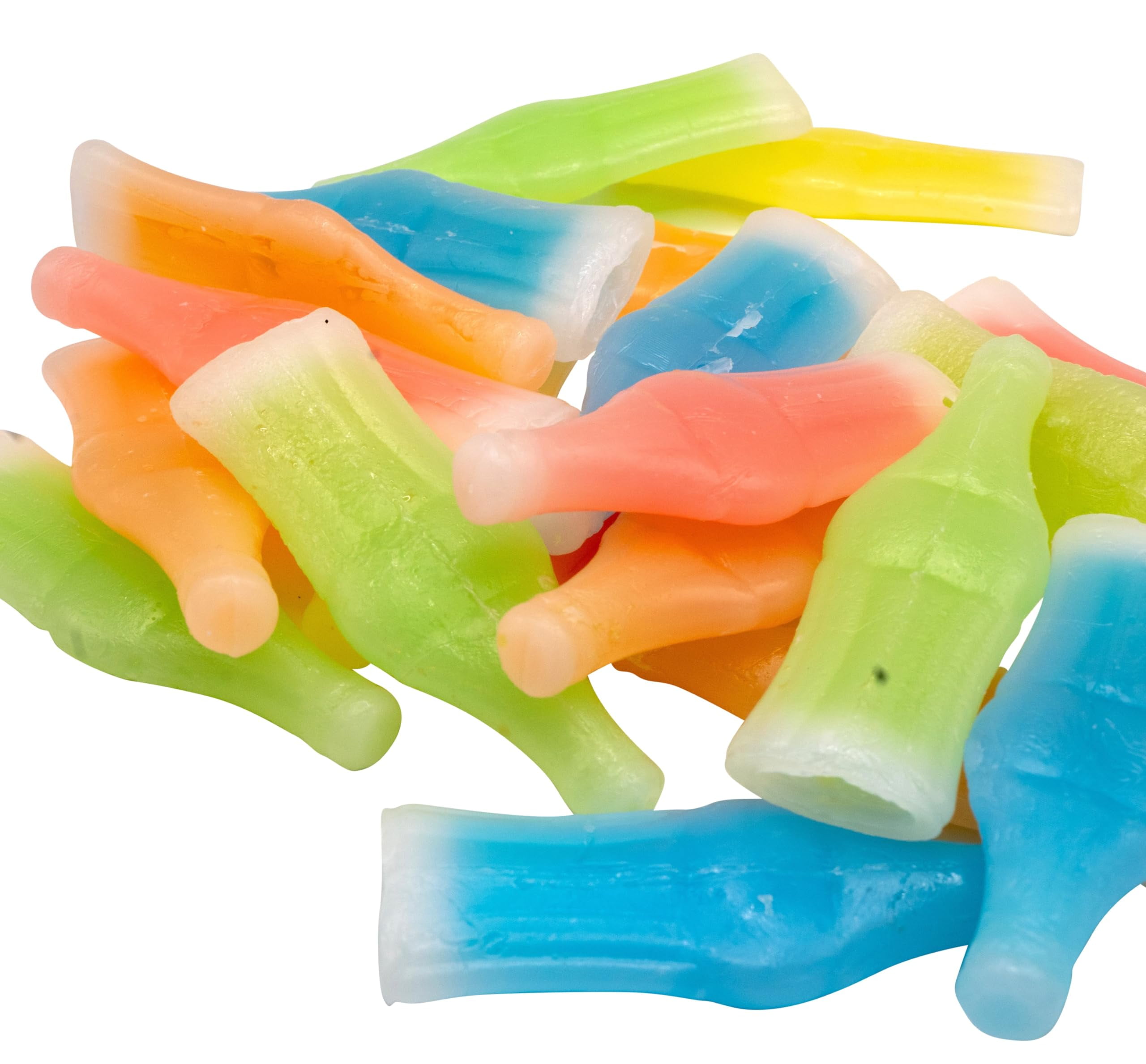 DM Sweets Wax Bottles BCF26 - 1 lb of Nostalgic Assorted Colored Fruit ...