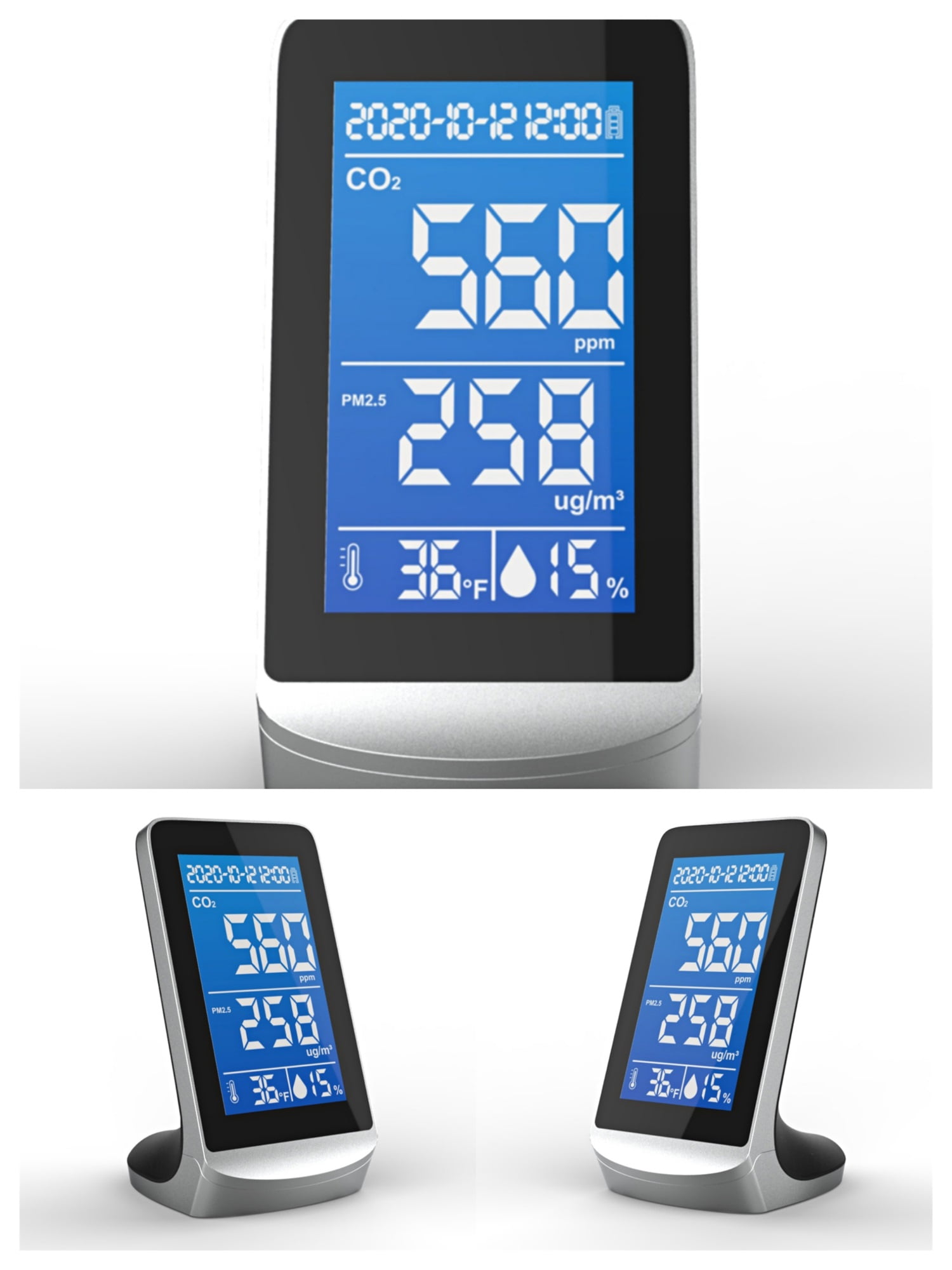 DM72D New Style Air Quality Meter Co2 Tester PM 2.5 Sensor Co2 Gas ...