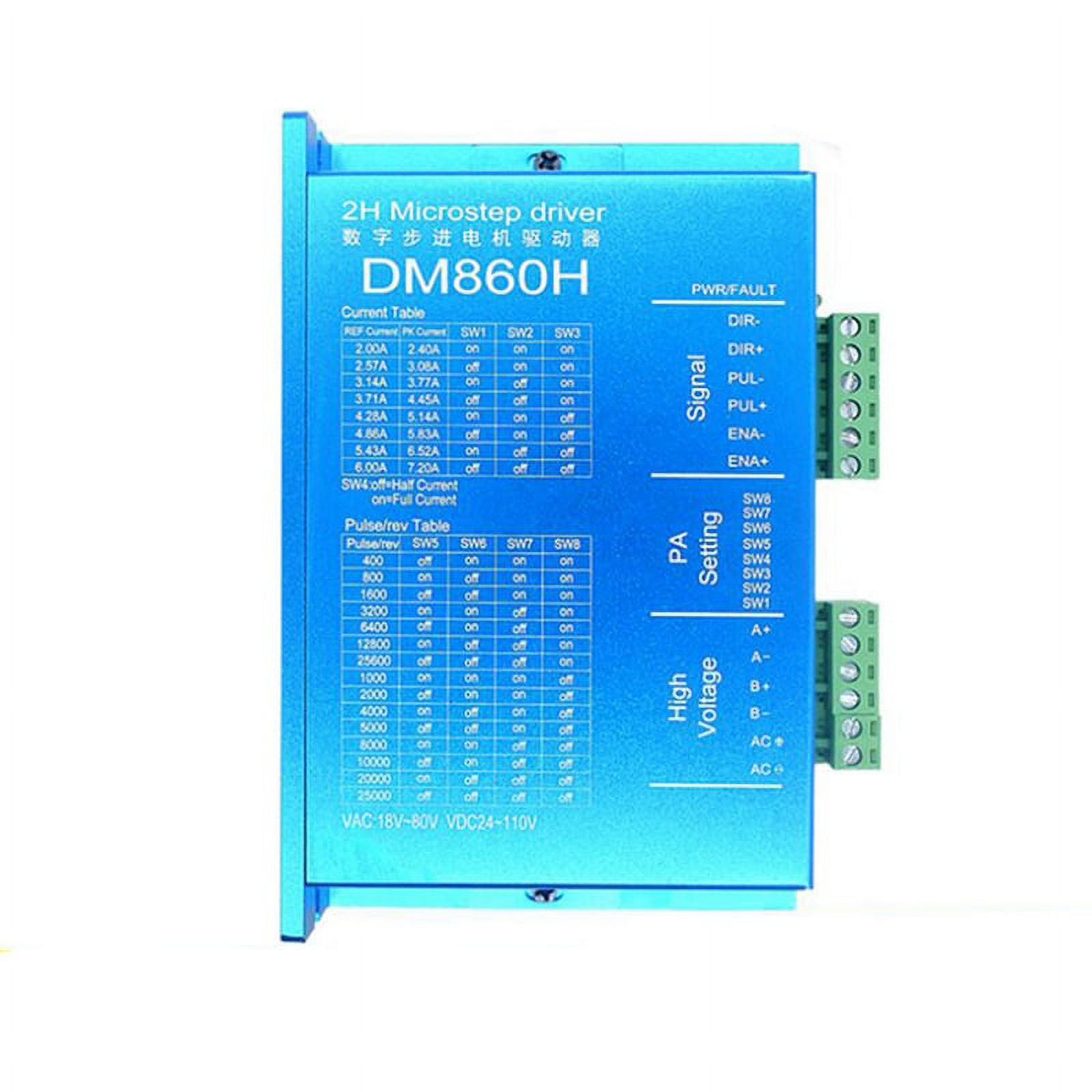 DM860H Digital 57 / 86 Stepper Motor Driver with Fan 2-Phase Nema23,34 DMA860H 7.2A, 18-80VAC ...