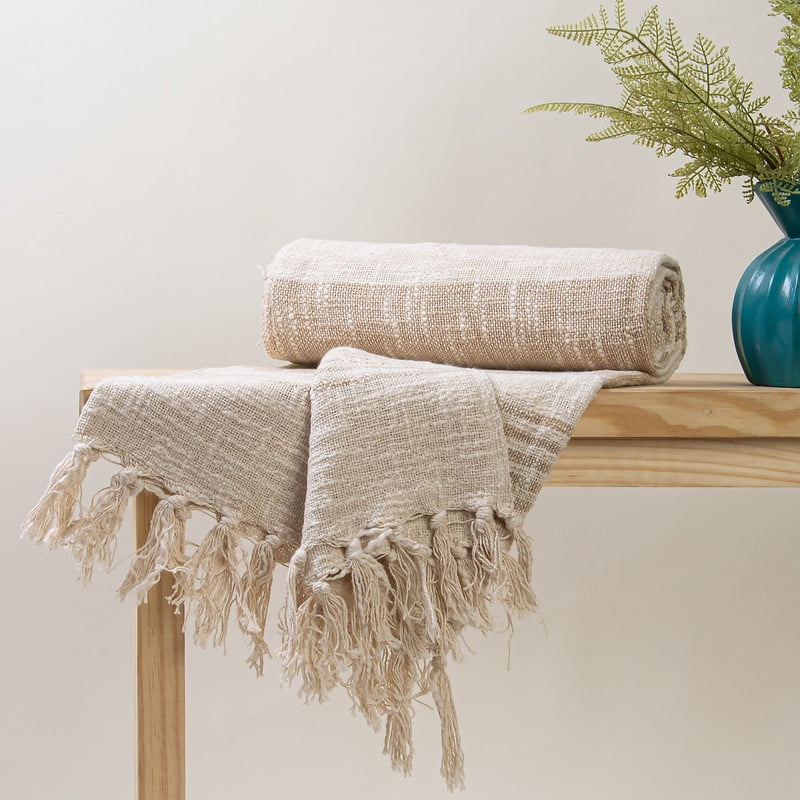 DMAASA 100% Hand woven Cotton Throw, Turkish Blanket , Pure Cotton ...