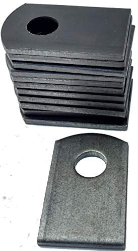 DMAX Weld-On Steel Flat Tab Brackets | 1" x 2 3/8" x 1/8" | 3/8" Hole ...
