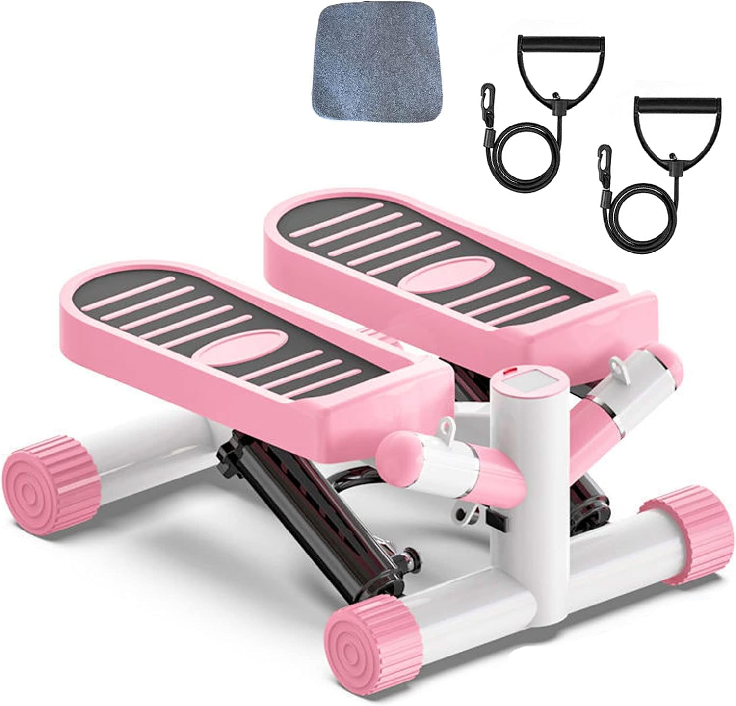 DMBOH Portable Mini Stair Steppers with Resistance Bands, Non-Slip Foot ...