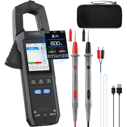 DMC-100 Digital Clamp Meter Multimeter 9999 Counts TRMS, 600A Curve ...