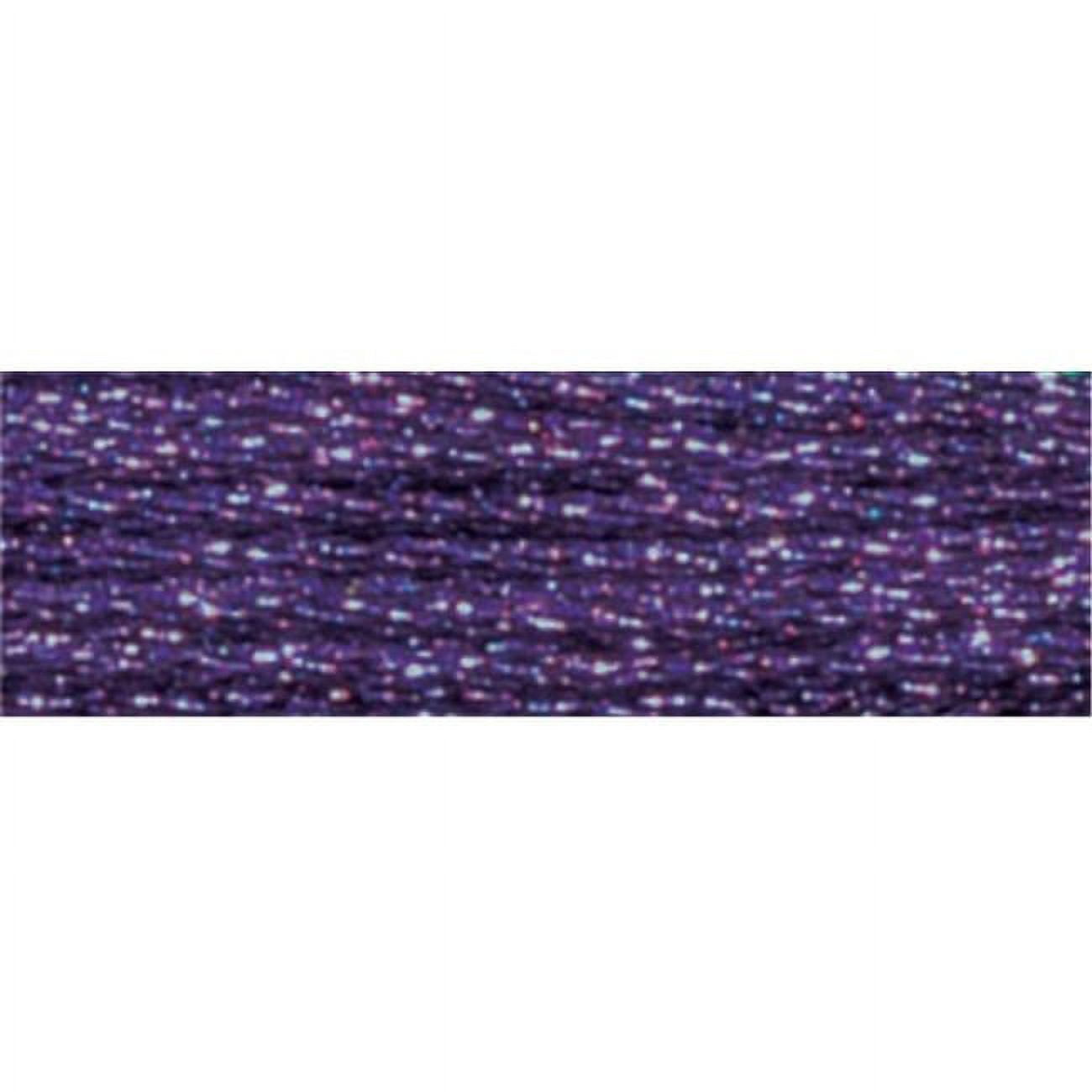 DMC 317W-E3837 DMC Light Effects Embroidery Floss 8.7 Yards-Purple Ruby ...