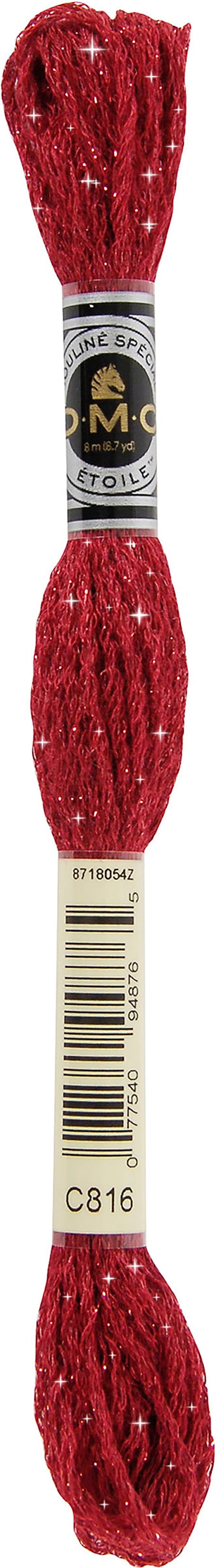 DMC 6-Strand Etoile Embroidery Floss 8.7yd-Garnet - Walmart.com