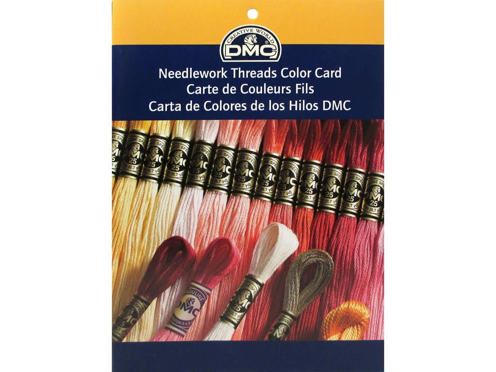 DMC COLORCRD Needlework Threads 12-Page Printed Color Card - Walmart.com