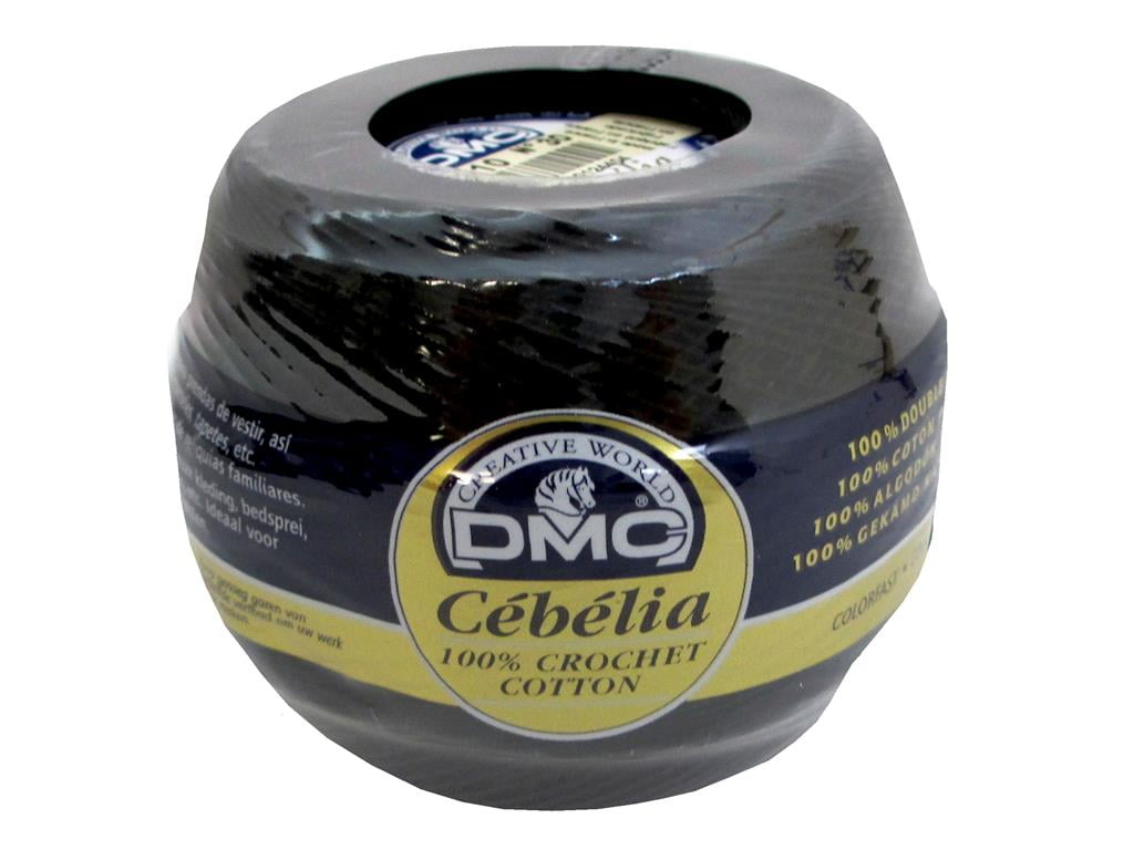 DMC Cebelia Crochet Cotton 30 Black - Walmart.com